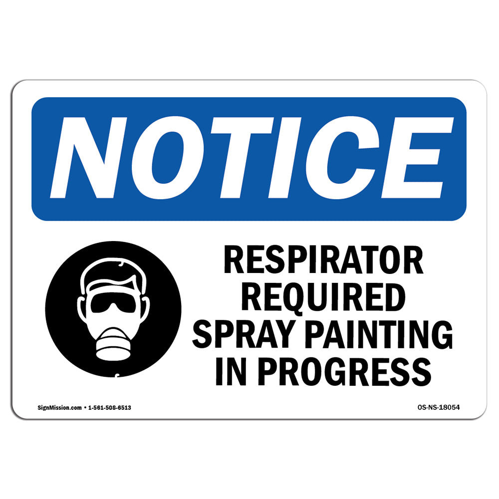 SignMission Respirator Required Spray Painting Sign | Wayfair