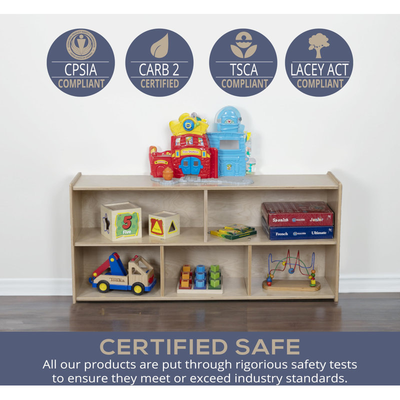 RRI Goods 5 Cubby Versatile Single Storage Unit, Birch Plywood Full ...