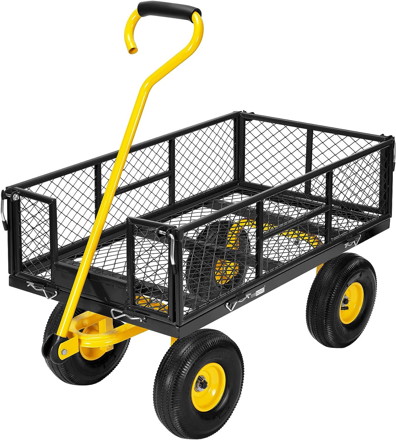VIVOHOME Mesh Steel Wagon Cart with Removable Sides & Reviews | Wayfair