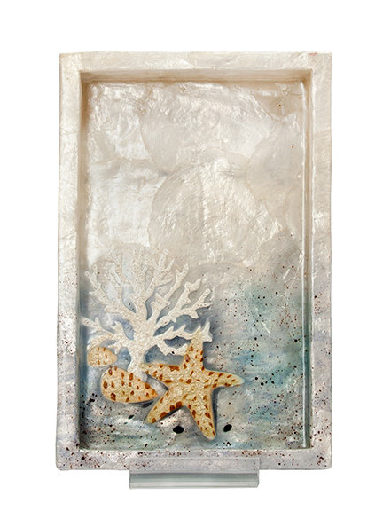 Highland Dunes Rectangular Tray with Shell Design & Reviews | Wayfair