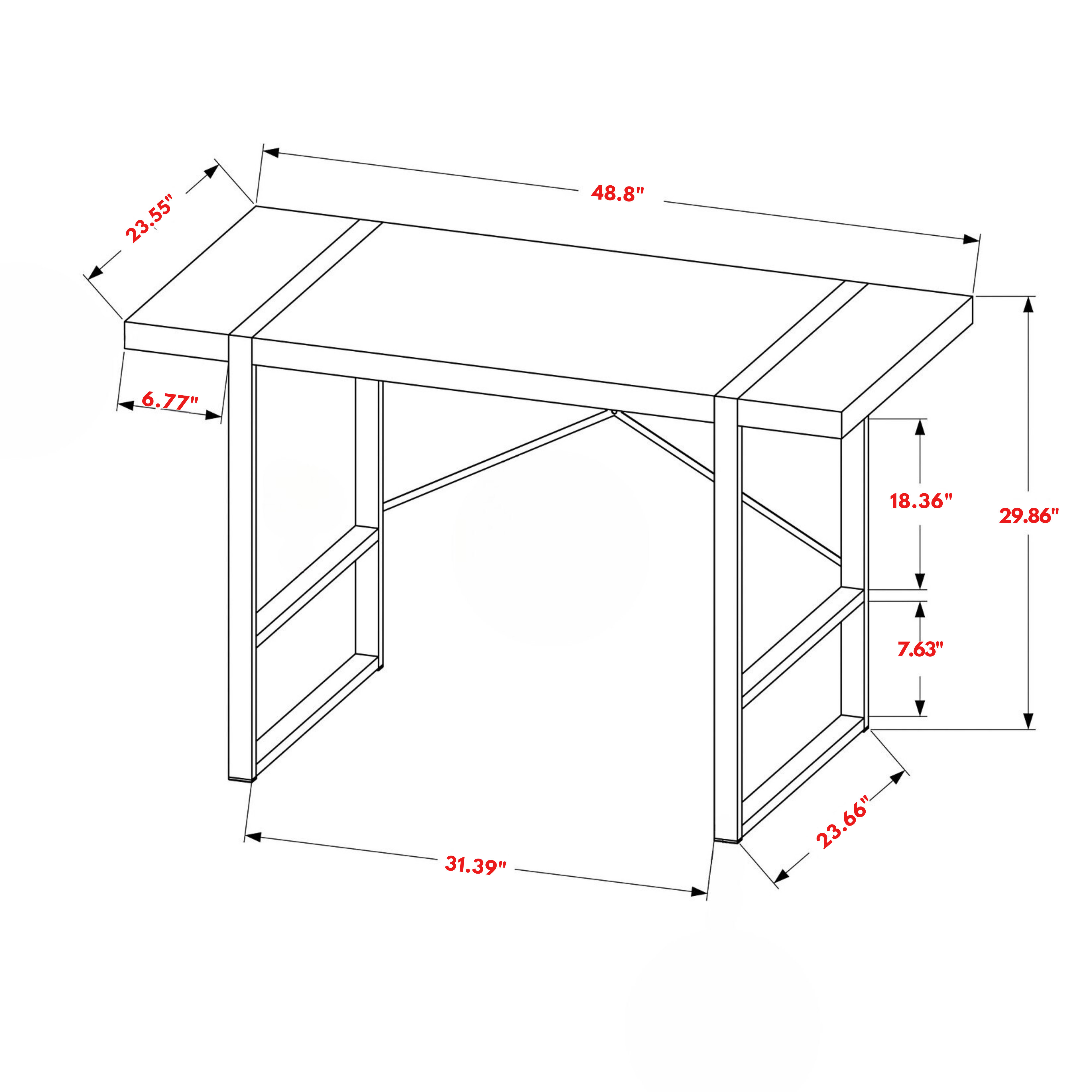 17 Stories Adelina Computer Desk | Wayfair