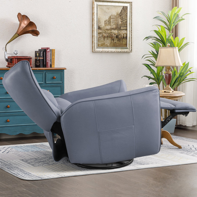 Red Barrel Studio® 35.8'' Wide Modern and Soft Power Swivel and Rocker ...