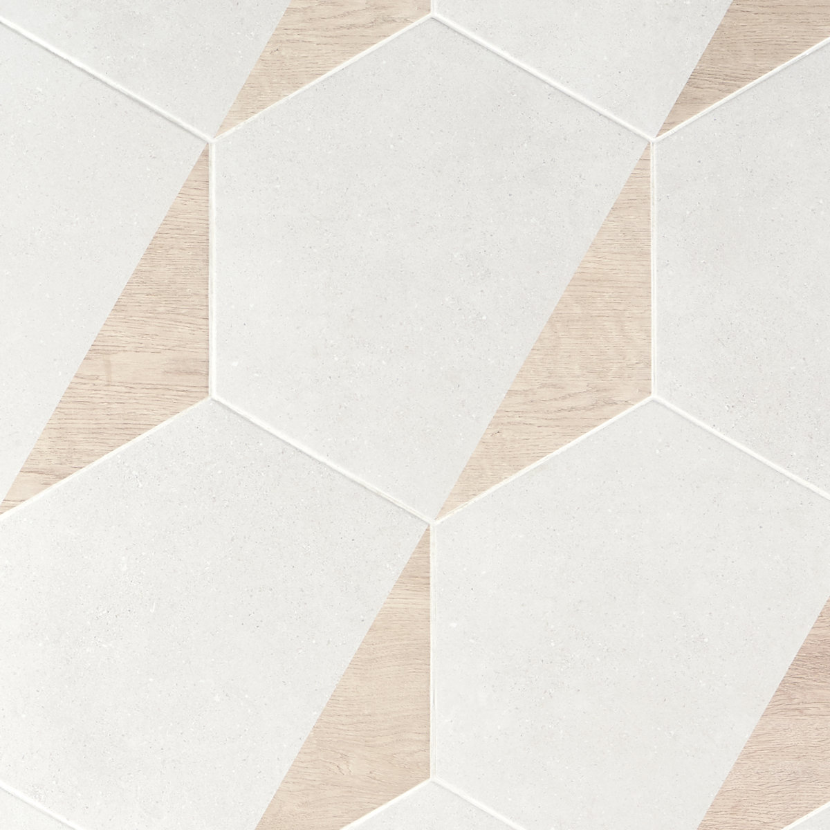 Bond Tile Arbor Hex 13" x 14.5" Porcelain Wood Look Wall & Floor Tile ...