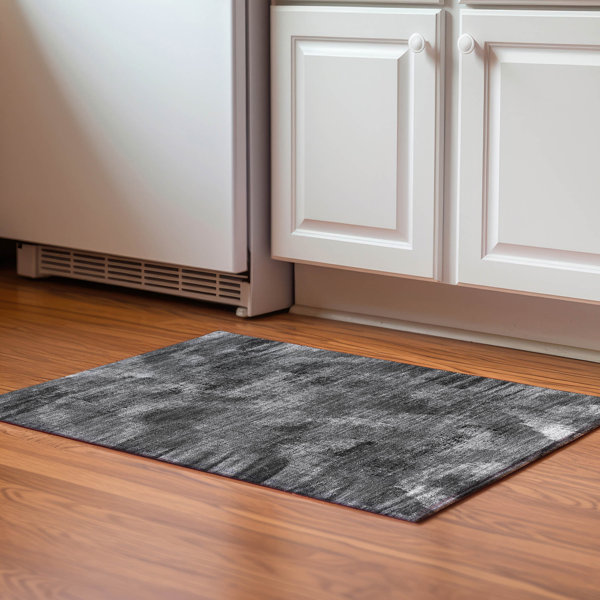 Bungalow Rose Premium Machine Washable Prisco Gray Rug | Wayfair