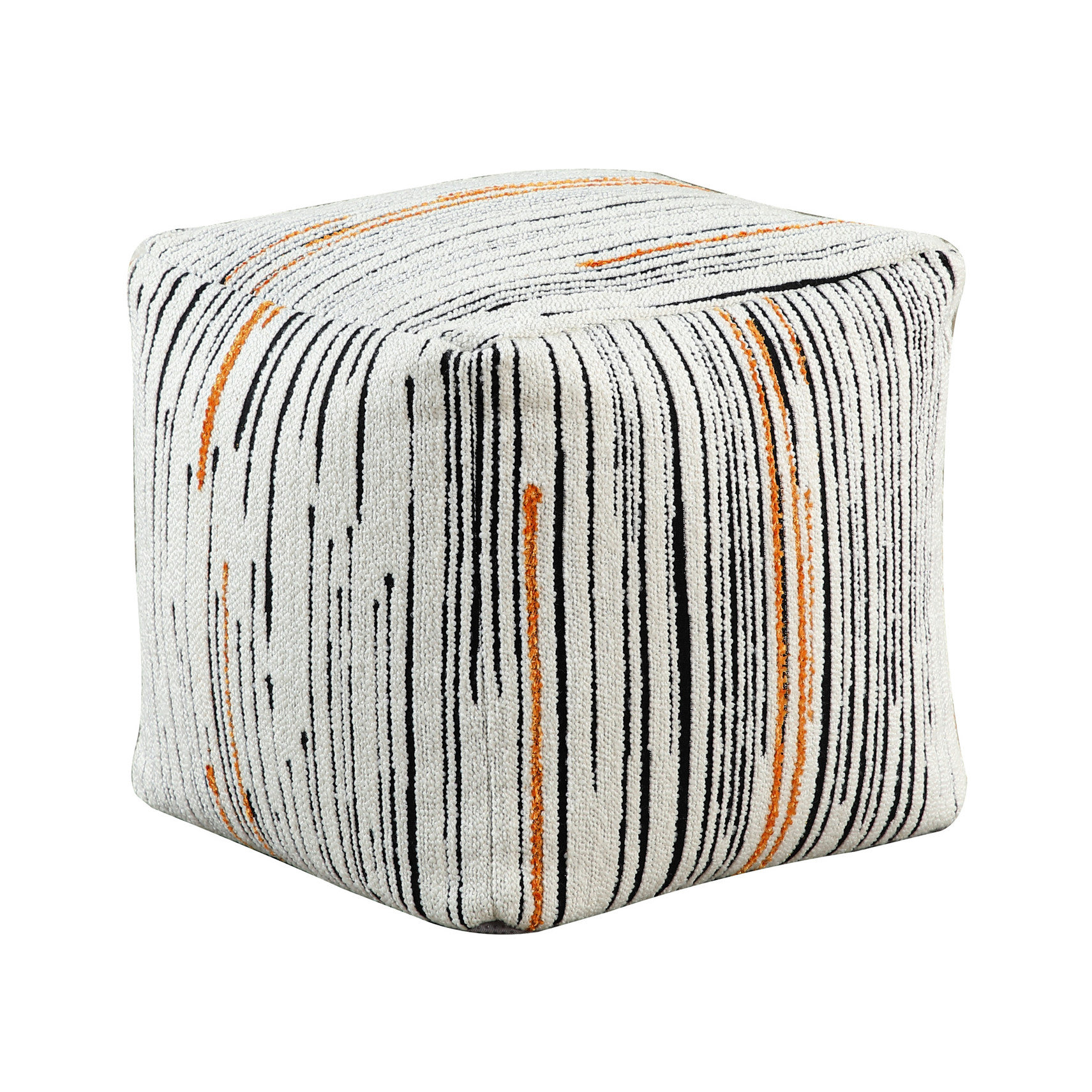 Wrought Studio™ Cloth Square Pouf, Non-slip, 300lbs Weight Capacity ...