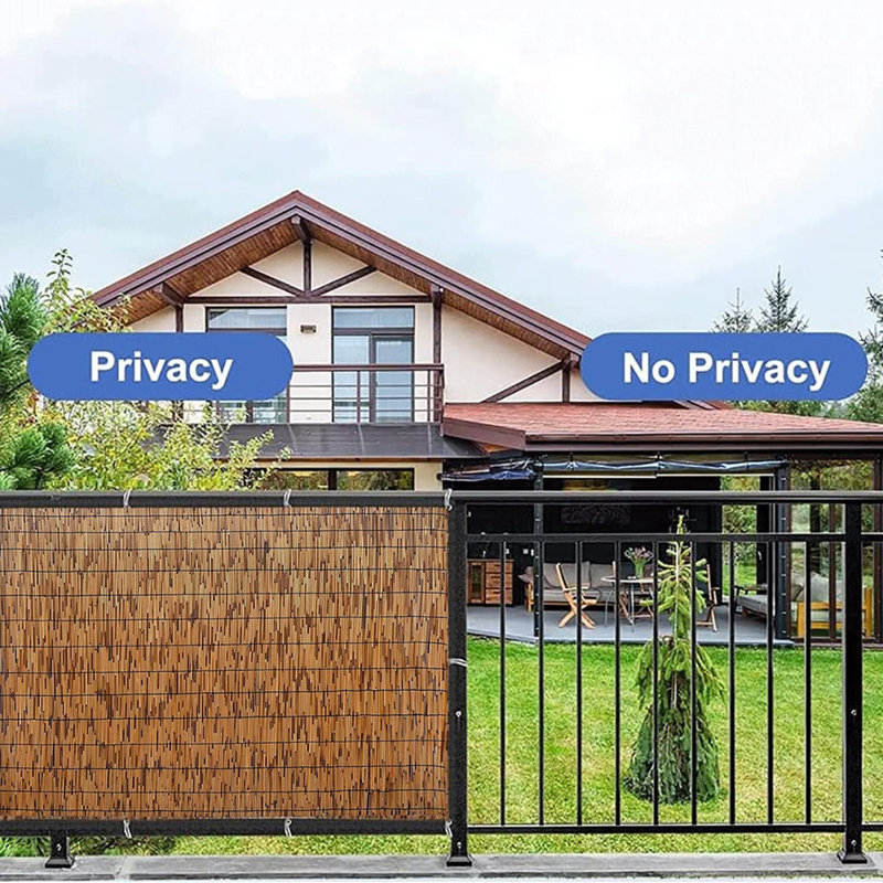 BBCPC Natural Reed Privacy Screen, Bamboo Fencing Roll (3.3ft x 16.4ft ...