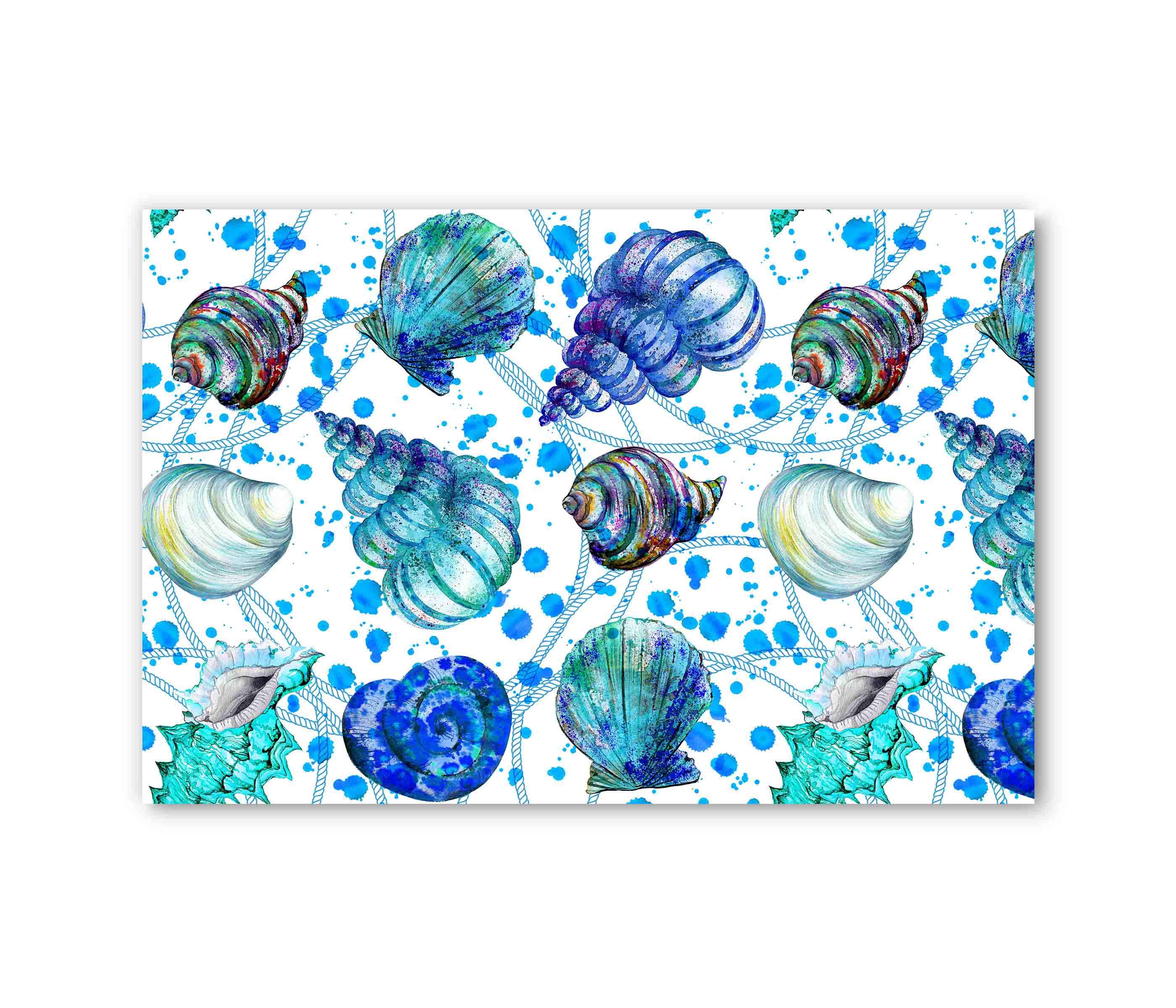 Dovecove Blue Shell Art, Acrylic Hanging Wall Decor - Wayfair Canada