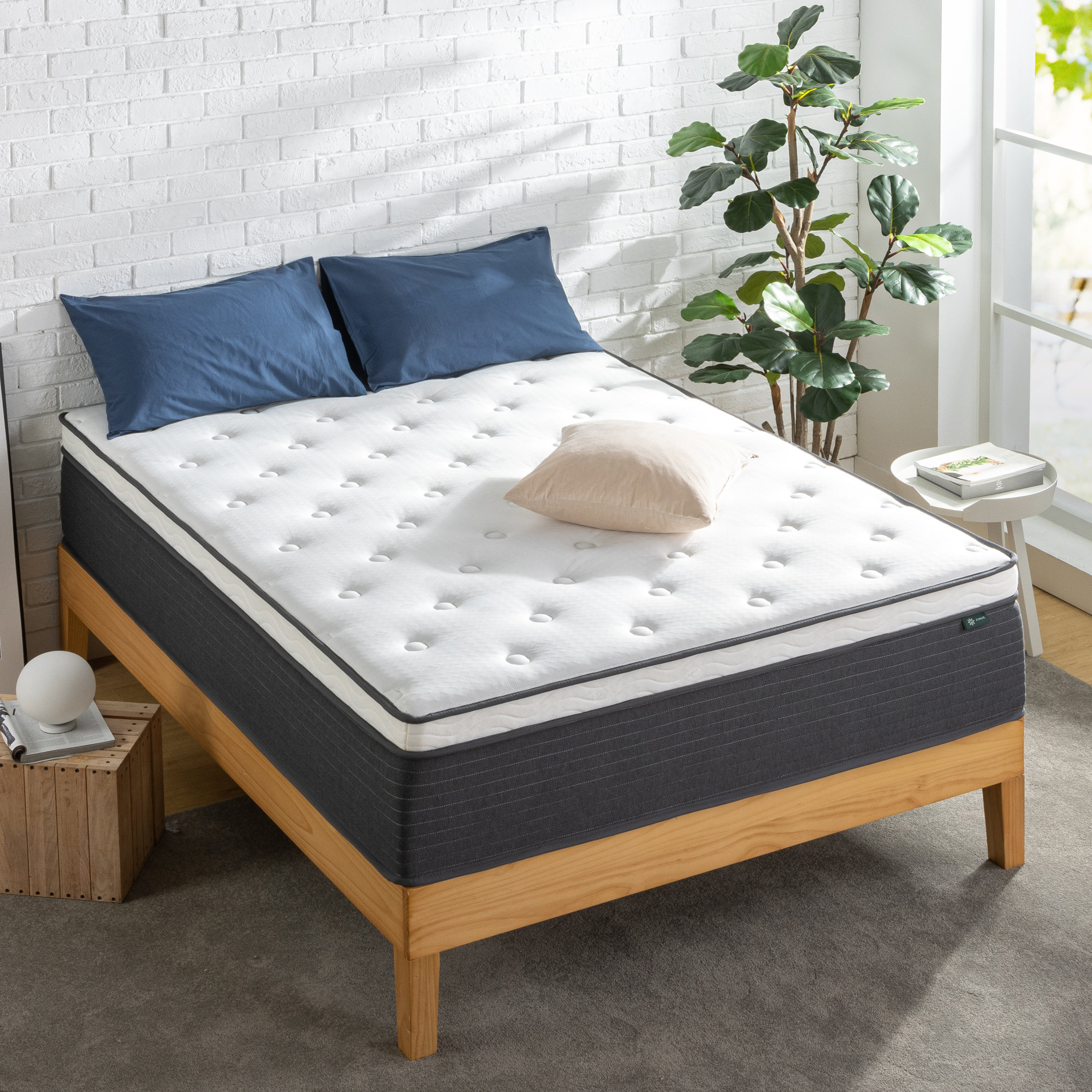 Zinus 12” Medium Hybrid Mattress & Reviews | Wayfair
