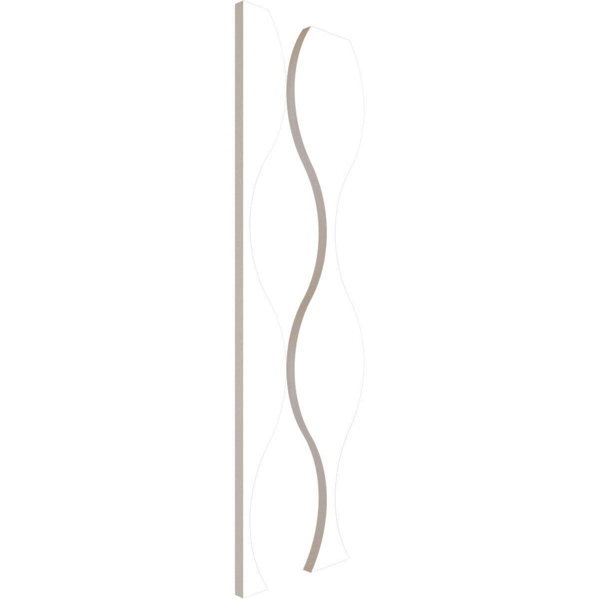 Ekena Millwork Ozark PVC Adjustable Decorative Slat Wall Panel Kit ...