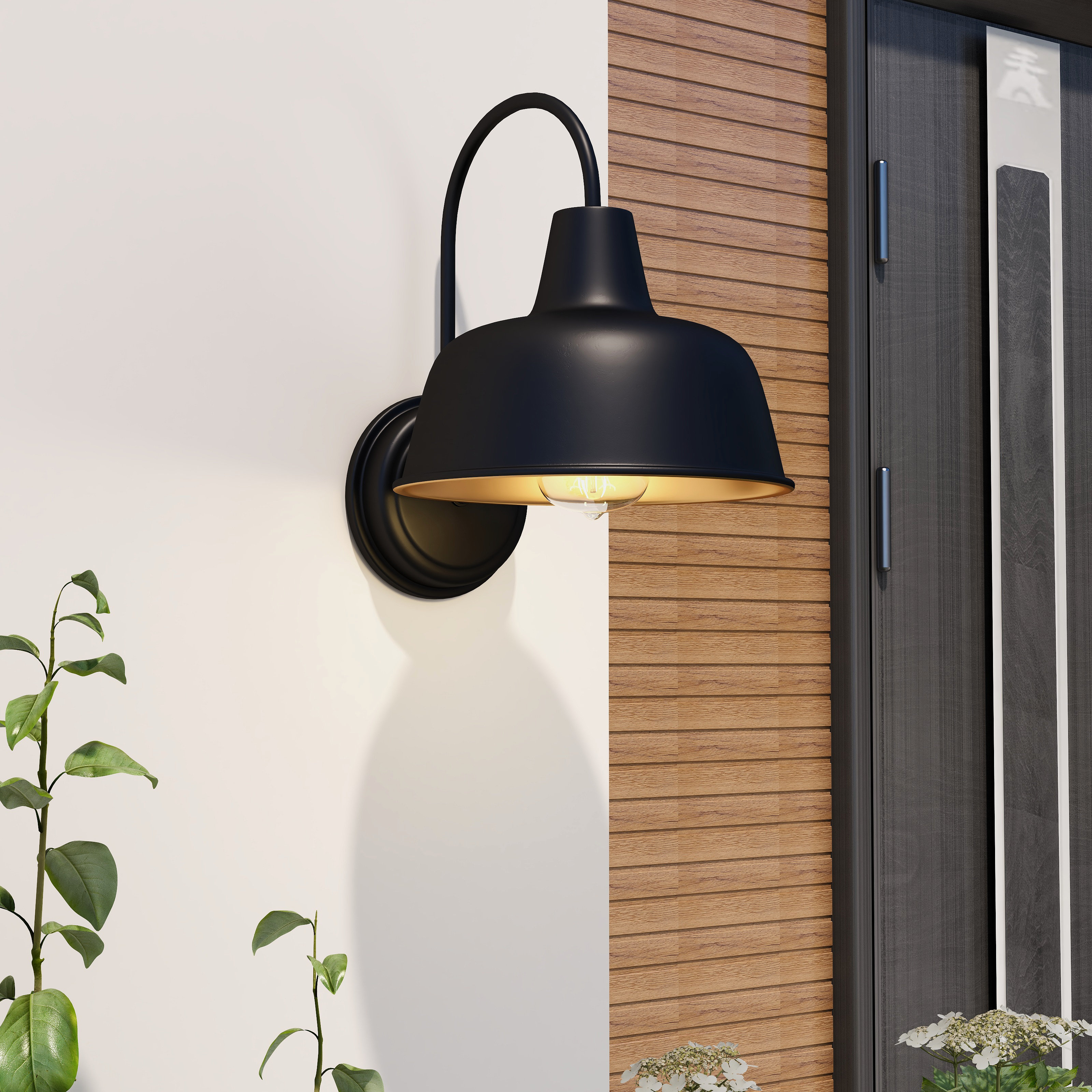 Williston Forge Granthem Steel Wall Light | Wayfair