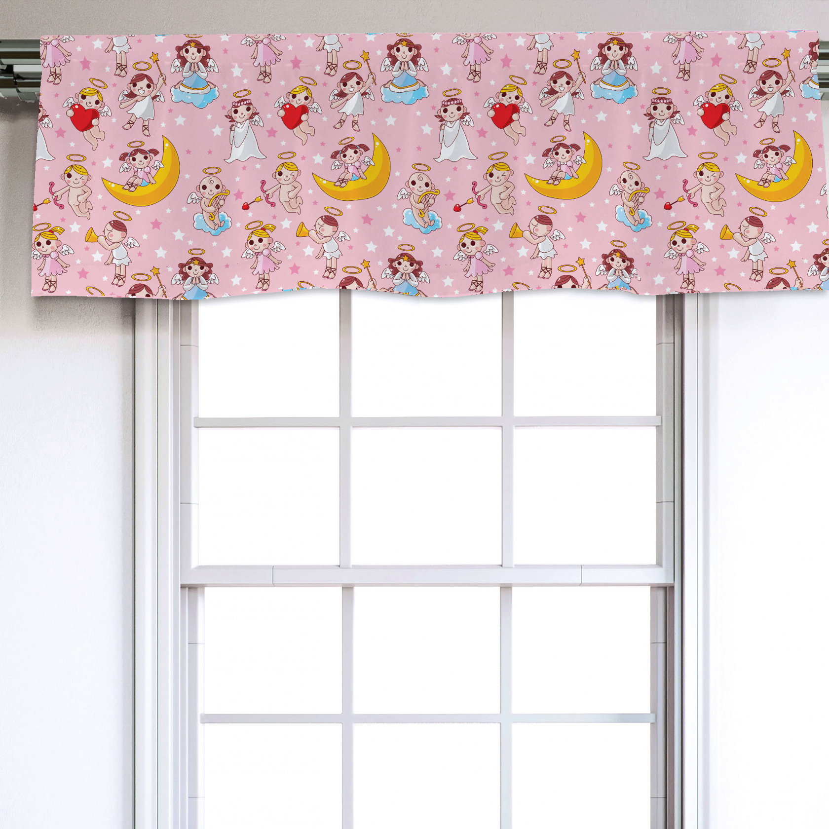 Ambesonne Angel 54" Window Valance | Wayfair