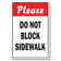 SignMission Please Do Not Block Sidewalk Decal | Wayfair