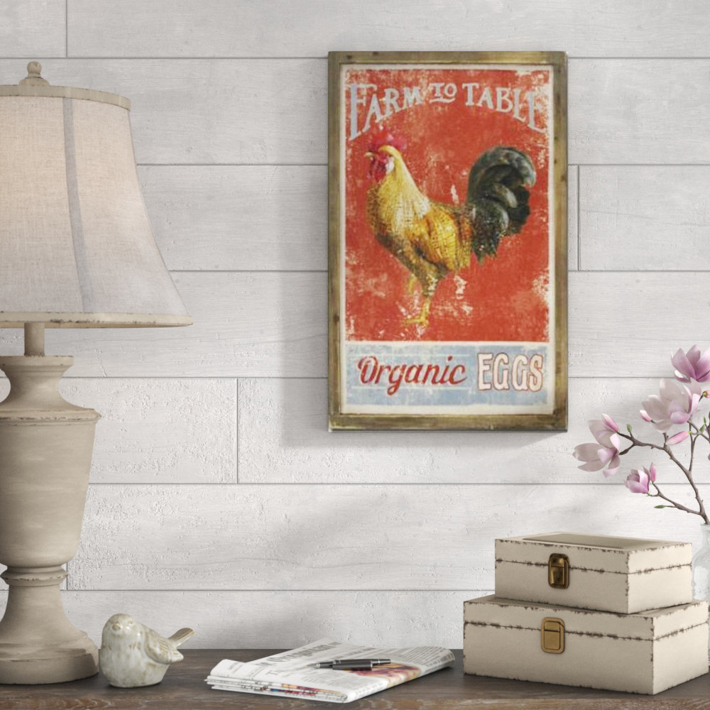 Gracie Oaks 'Rooster Themed' Graphic Art Print & Reviews - Wayfair Canada