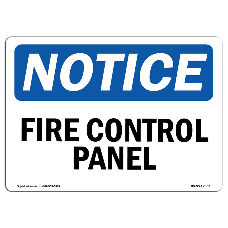 SignMission Fire Control Panel Sign | Wayfair