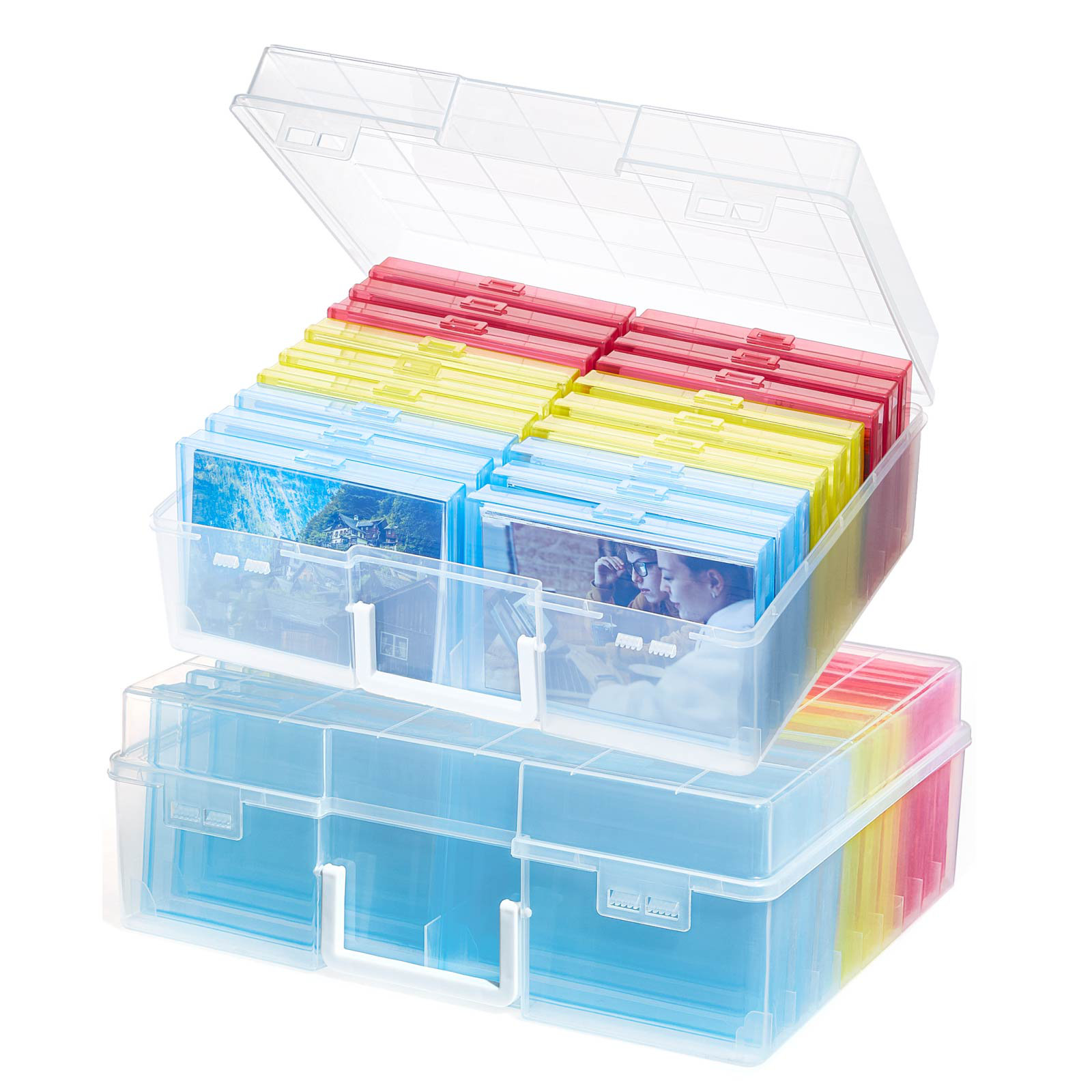 Latitude Run® Photo Storage Box 4X6 Photo Case, 18 Inner Photo Keeper ...