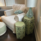 Dakota Fields Crepeau Iron Drum 2 Piece End Table & Reviews | Wayfair