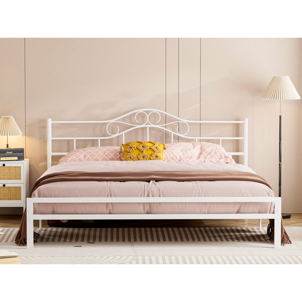 Red Barrel Studio® Anary Metal Headboard, Adjustable Height, Steel ...