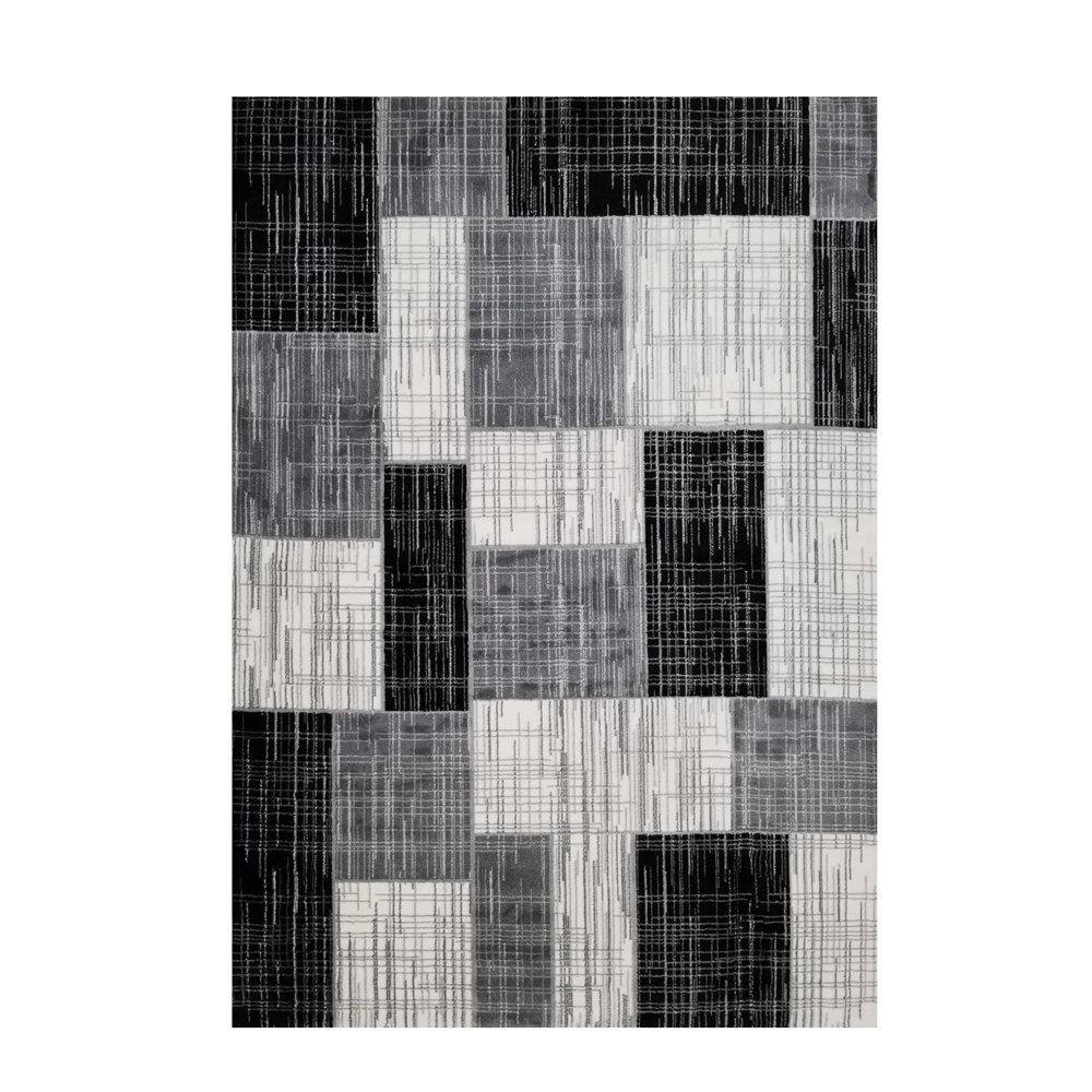 Wrought Studio™ Contemporary 5x7 Area Rug for Living Room - Modern ...