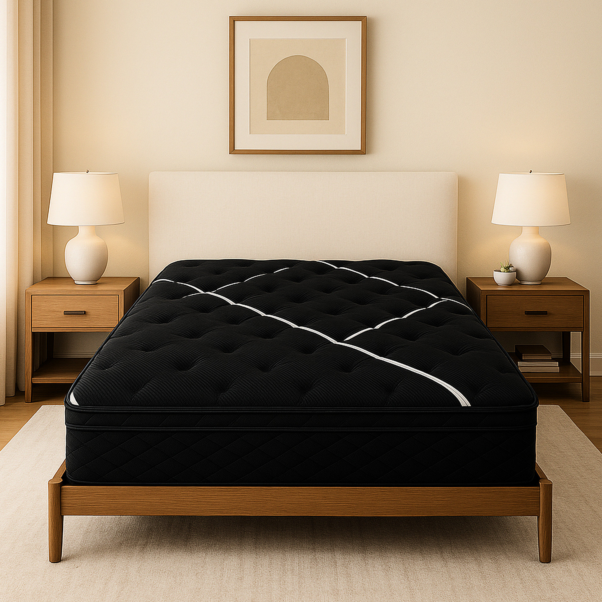 Ivy Bronx King Size Firm Mattress With Dual Cooling And For Heat Dissipation, 80 In Depth ...