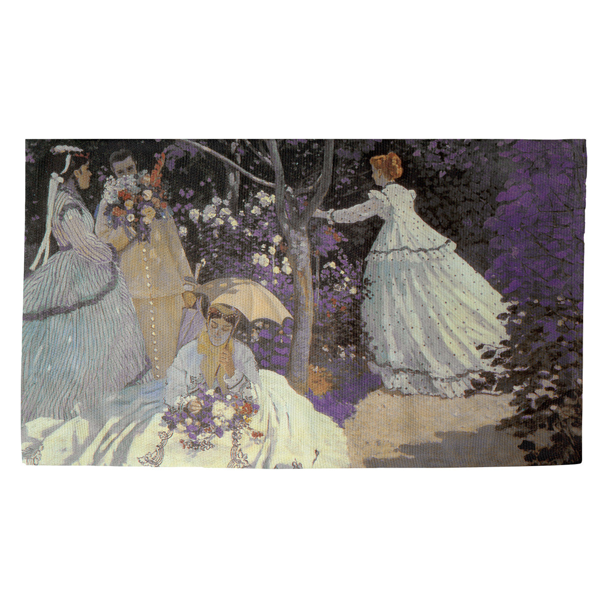 Winston Porter Mane Women in the Garden Purple Area Rug | Wayfair