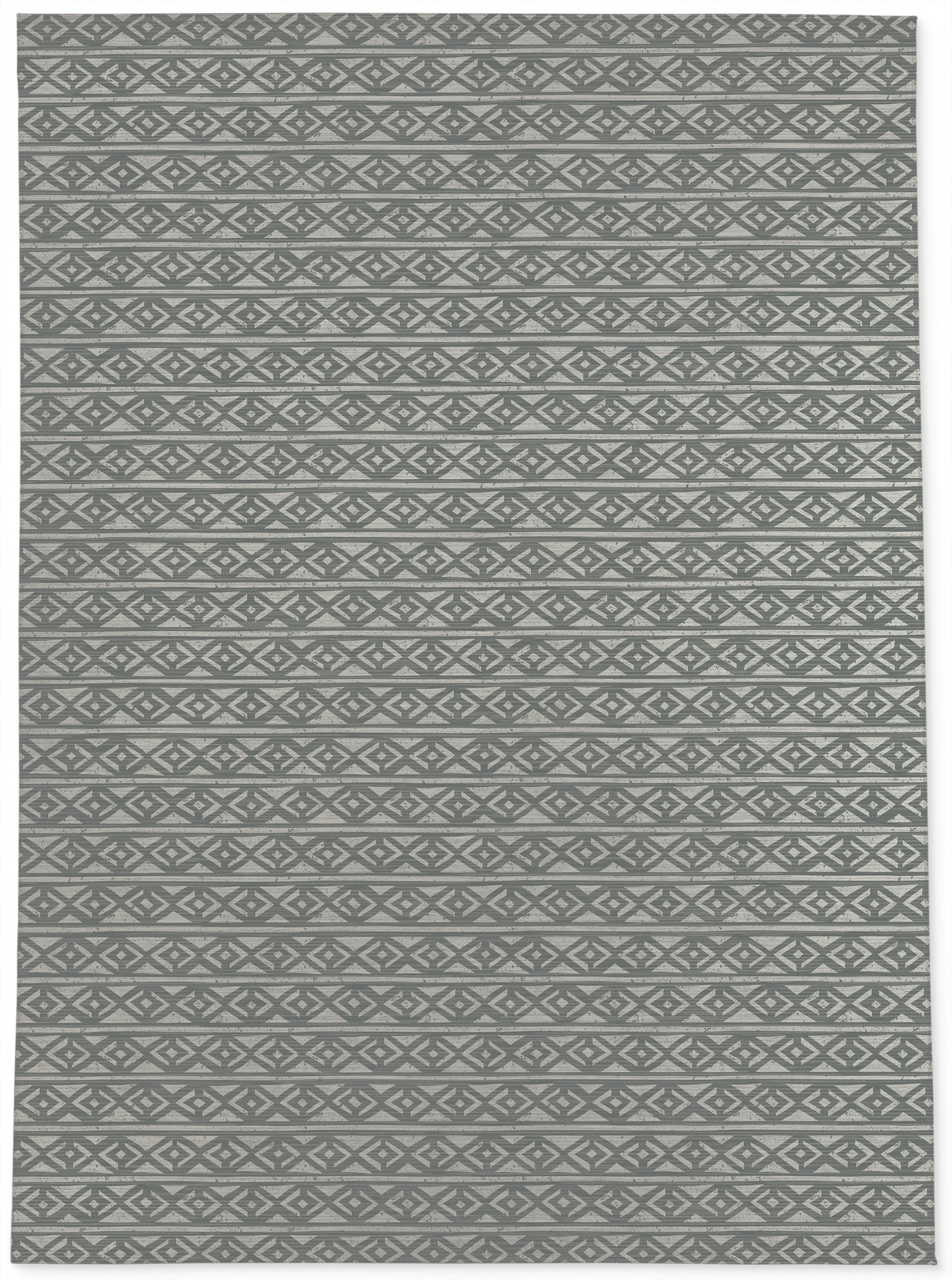 George Oliver Geometric Gray Area Rug | Wayfair