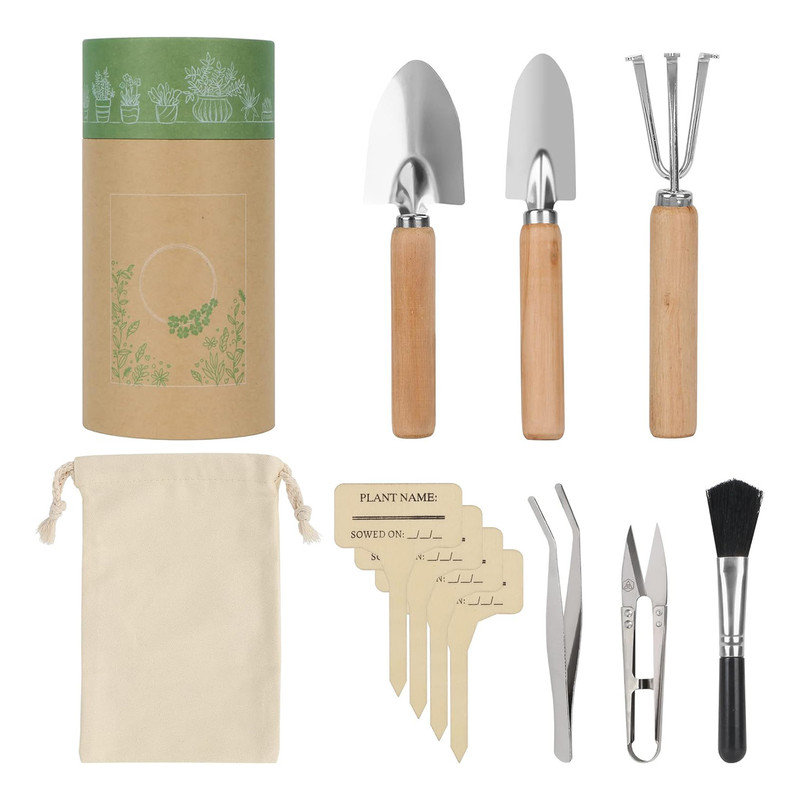 Kiflic Indoor Garden Tools for Gardening - 12-Piece Small Garden Tools ...
