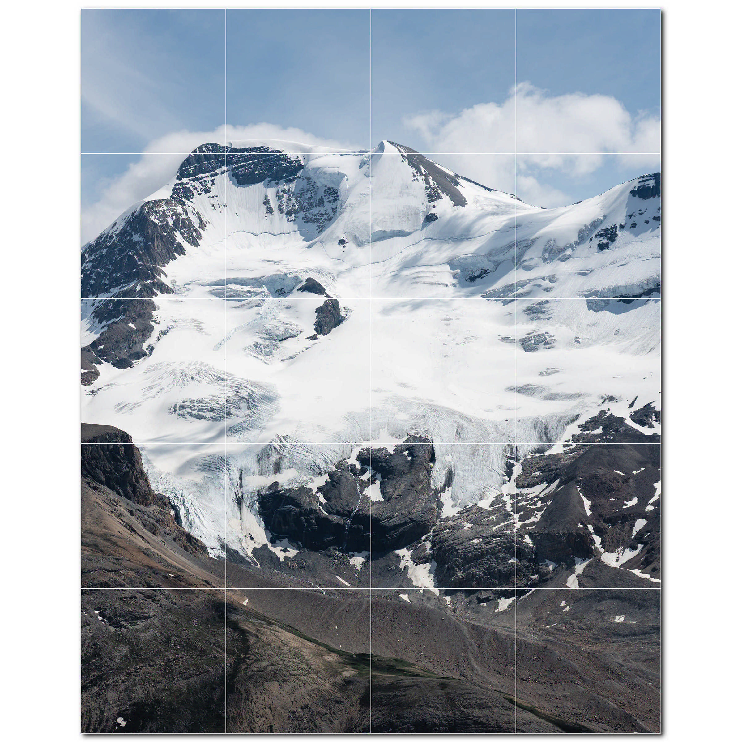 Picture-Tiles.com 32" x 40" Ceramic Mountains Photo Decorative Mural ...