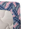 Ambesonne Tropical Sheet Set Exotic Banana Leaves Art Pale Pink and ...