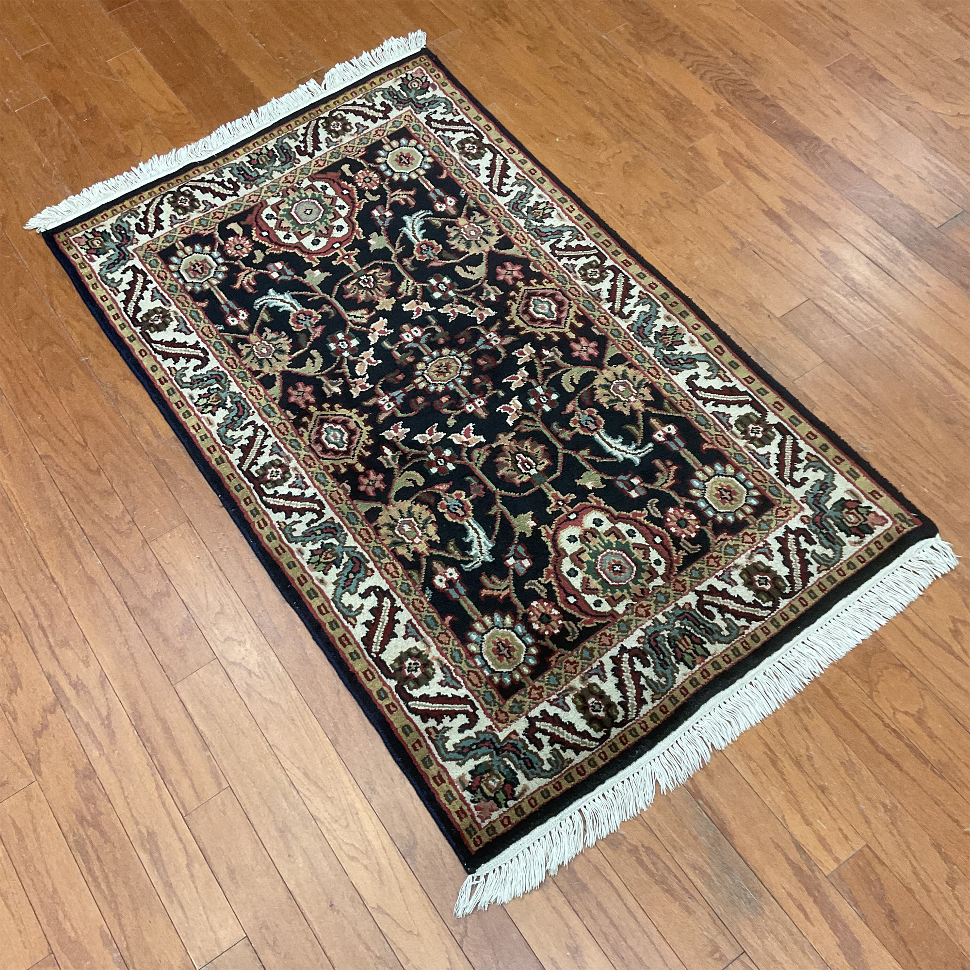 Bungalow Rose Handmade Kashan Wool Rug | Wayfair