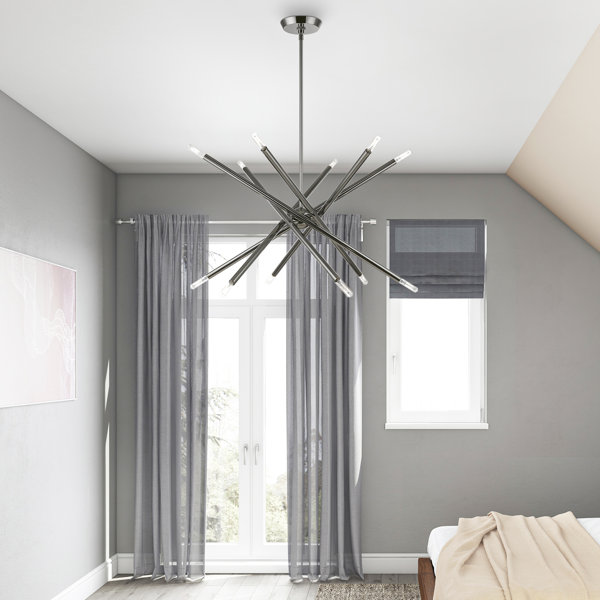 Wade Logan® Asherah 12 - Light Dimmable Sputnik Modern Linear ...