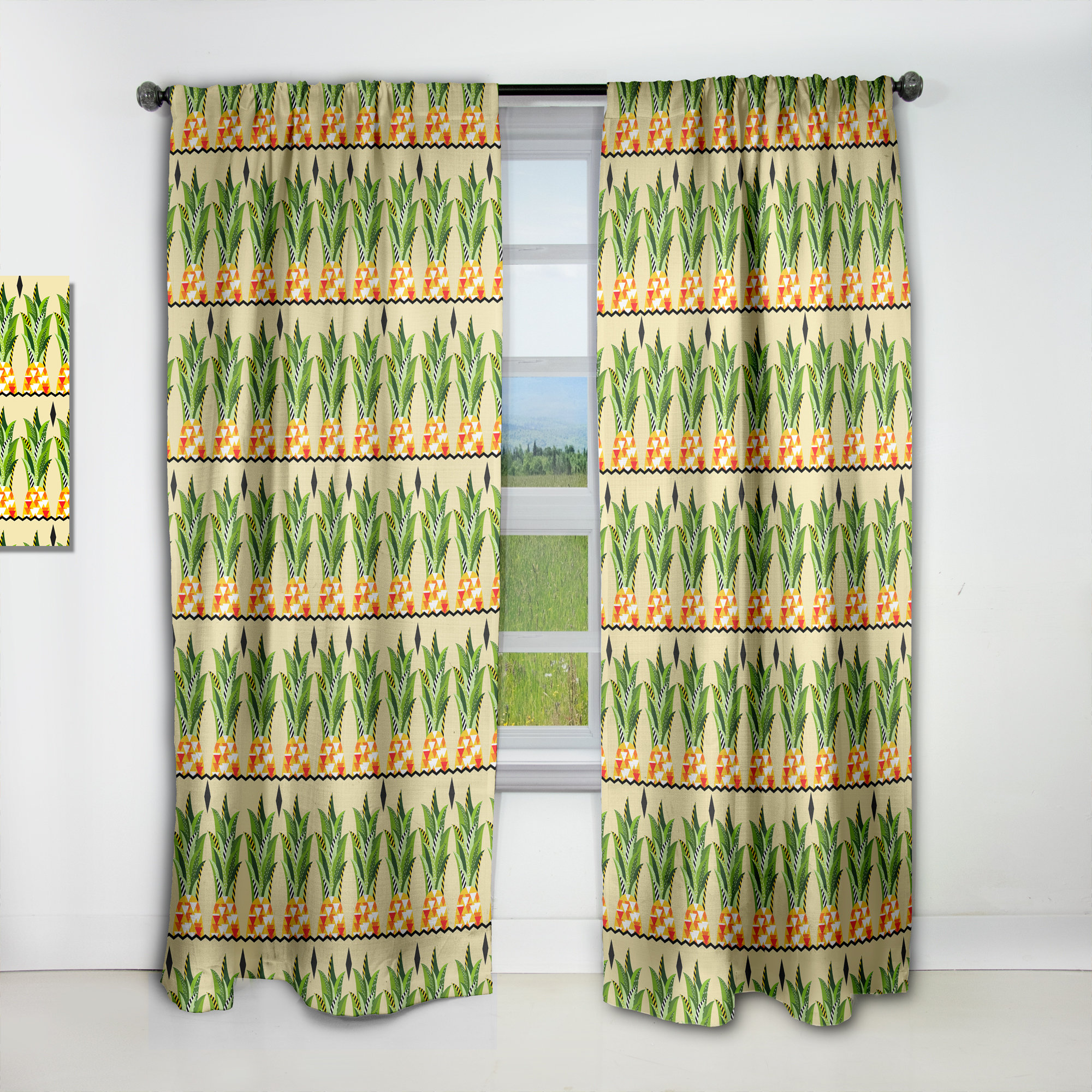 East Urban Home African Wildlife with Ethnic Pattern - Animal Print ...