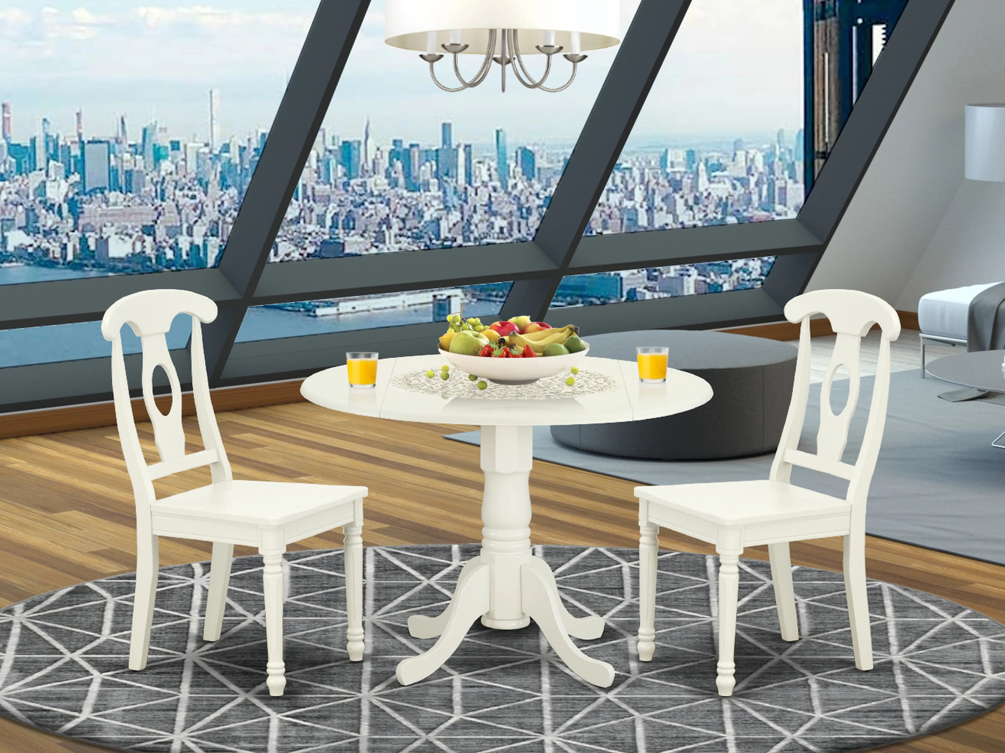 Alcott Hill® Maytham Drop Leaf Solid Wood Dining Set & Reviews | Wayfair