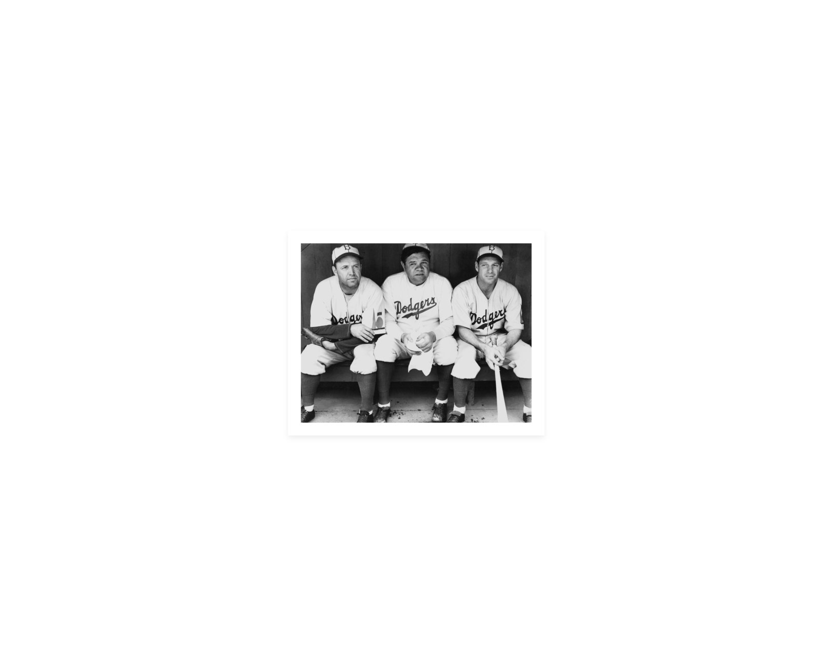 Globe Photos Entertainment & Media Babe Ruth in the Dugout - Unframed ...