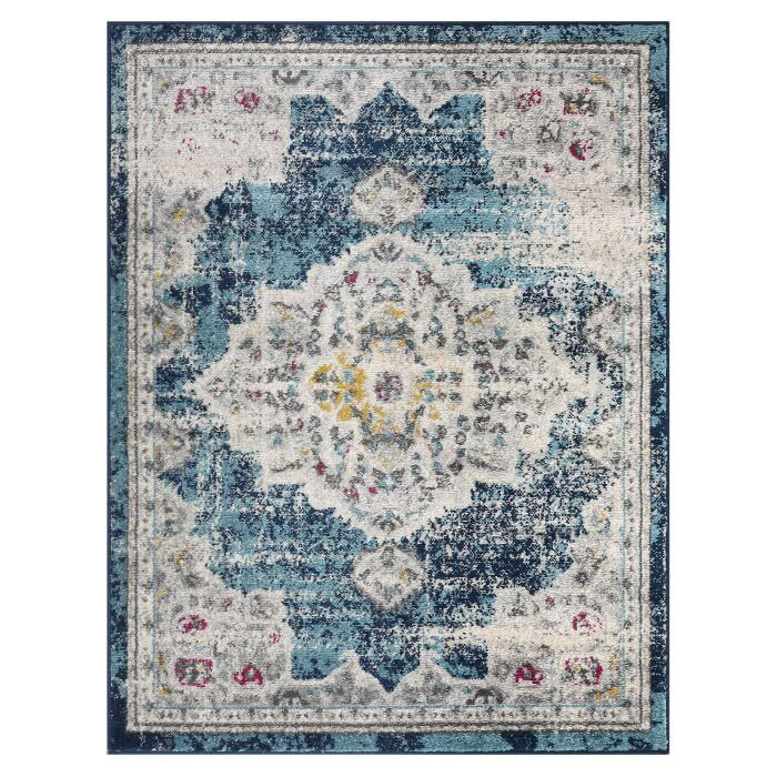 Bungalow Rose Soft Shag Area Rug For Bedroom 7'10X10'2 Distressed Boho ...