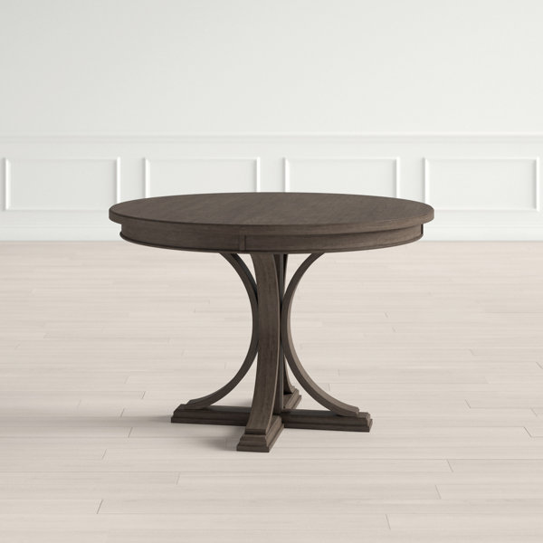 Madison Park Signature Helena Round Wood Pedestal Dining Table ...
