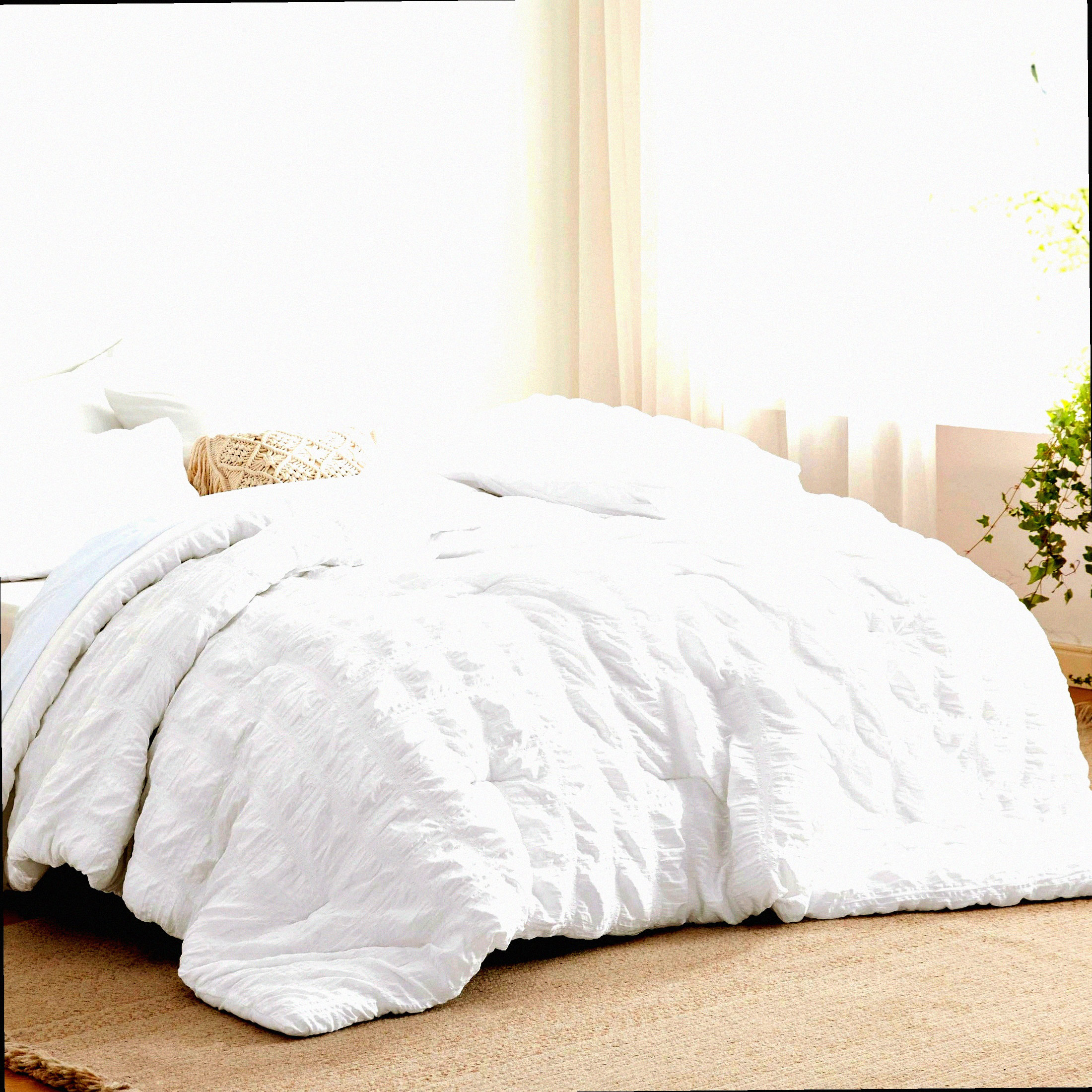 Red Barrel Studio® Plaid Seersucker Comforter Set - 7 Piece Full Size ...