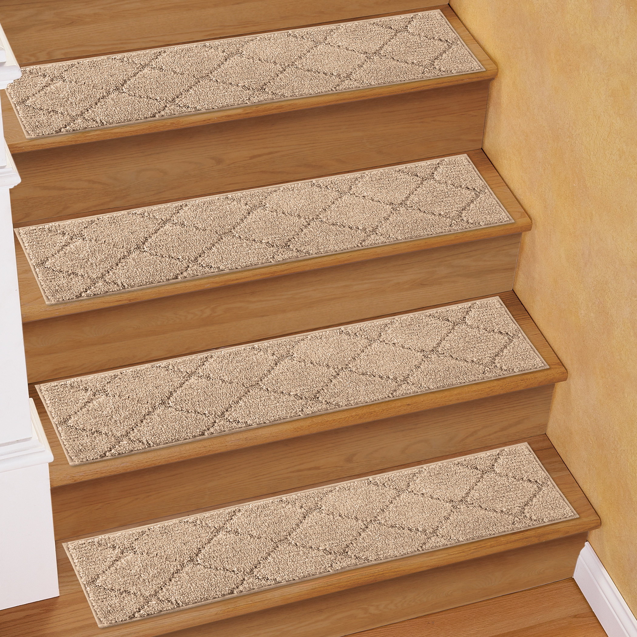 Ebern Designs Ultra-Soft Diamond Design Slip-Resistant Stair Treads ...