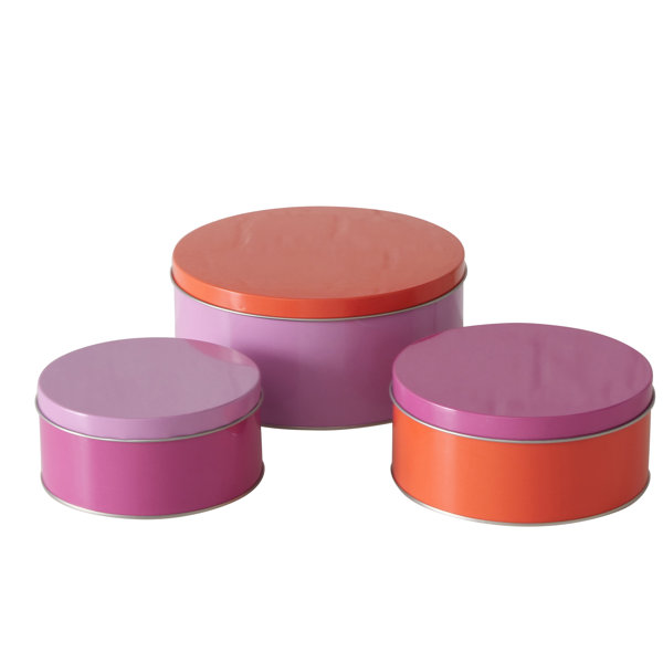 Latitude Run® Richboro Pop Pink Cookie Tin Set | Wayfair