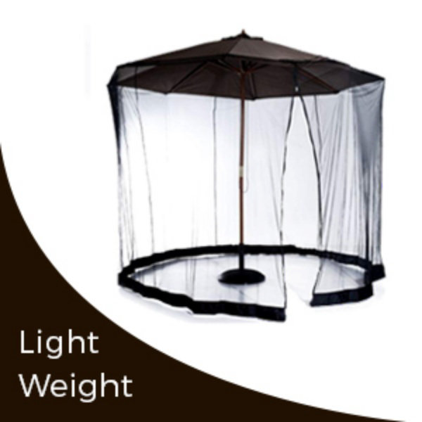 Arlmont & Co. 9' Patio Umbrella with Mosquito Netting and Adjustable ...