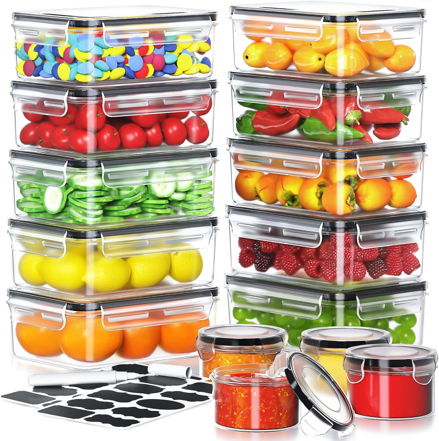 Anadea Food Storage - Set of 14 Containers and 14 Lids - Wayfair Canada