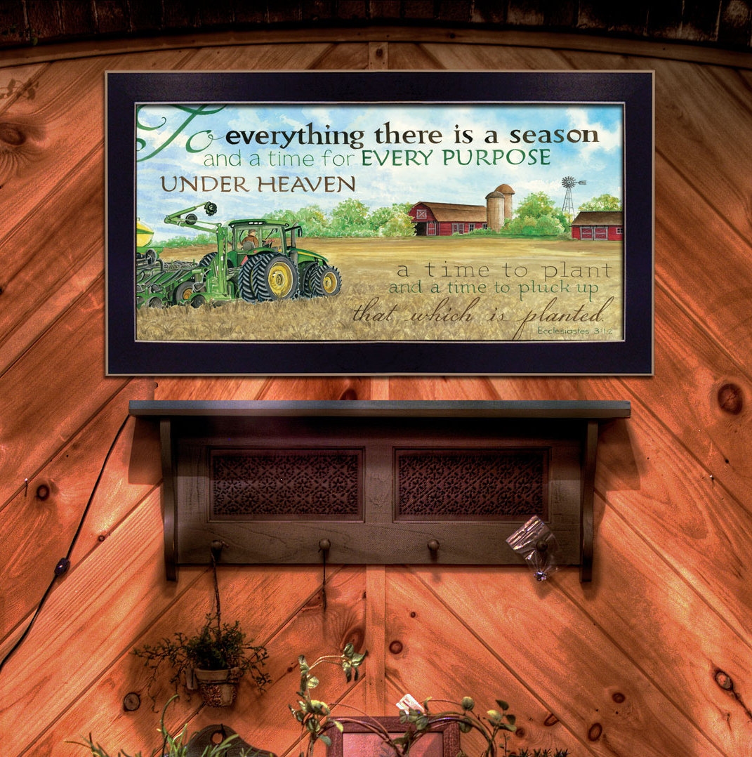 August Grove® To Everything Season Framed Wall Art for Living Room ...