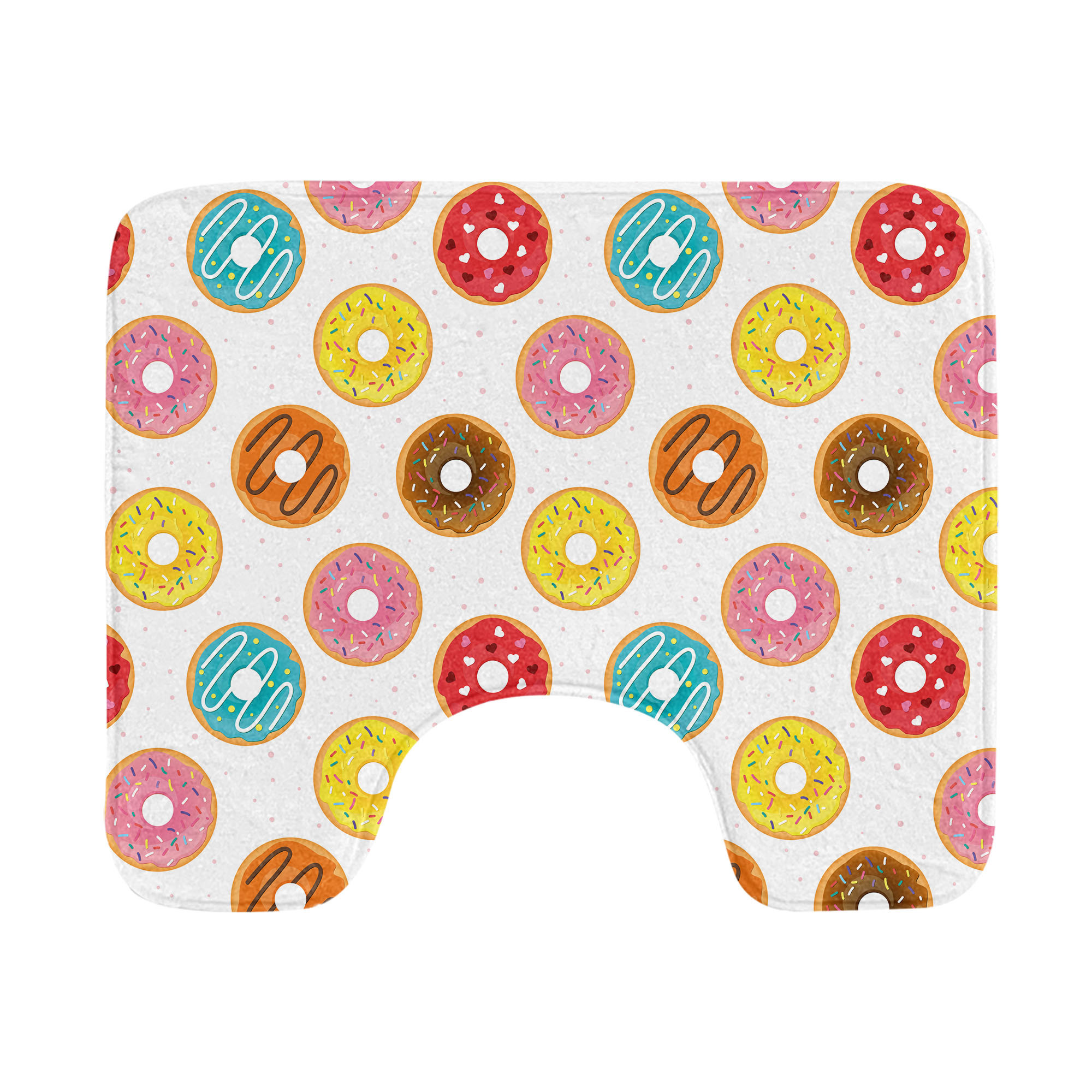 East Urban Home Donut Toilet Mat U-Shape Bathroom Rug 20" Multicolor ...