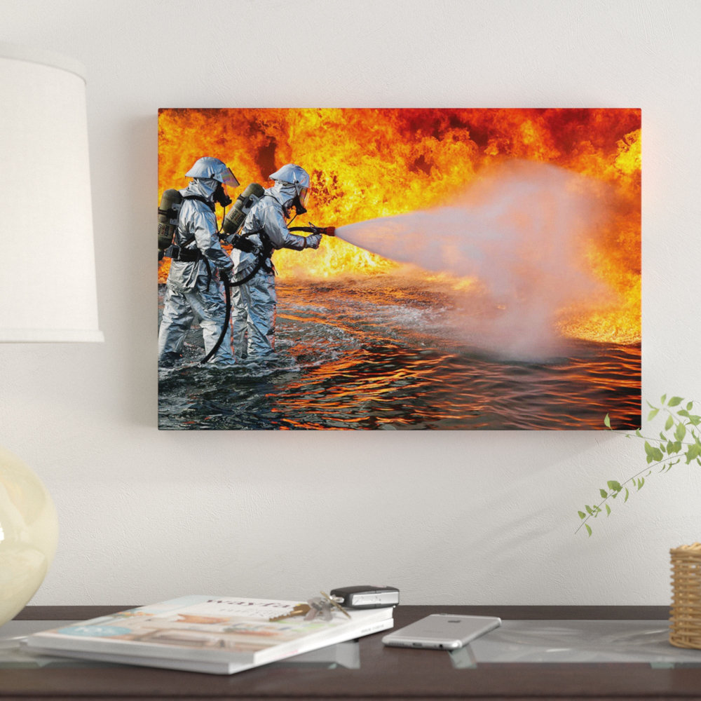 East Urban Home 'An Aircraft Rescue Firefighting Team Attempts to Spray ...