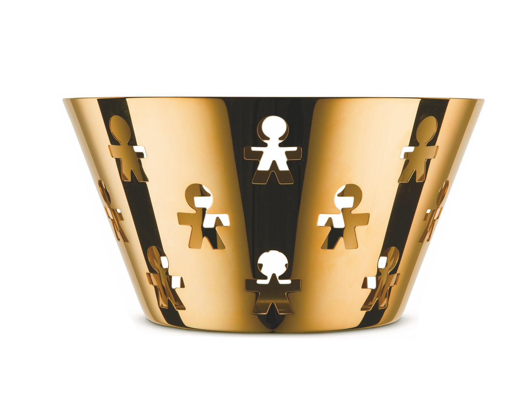 Alessi Girotondo Metal Decorative Bowl in Gold | Perigold