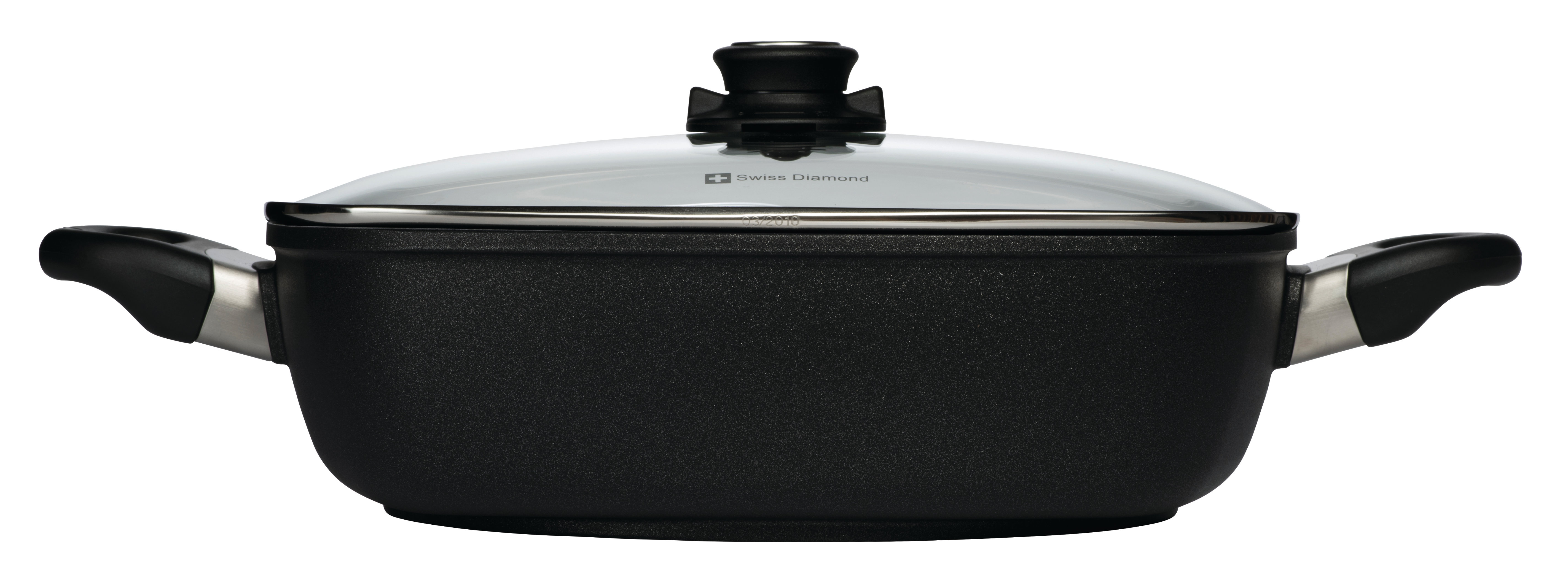 Swiss Diamond 5 Qt. Aluminum Square Induction Casserole with Lid | Wayfair