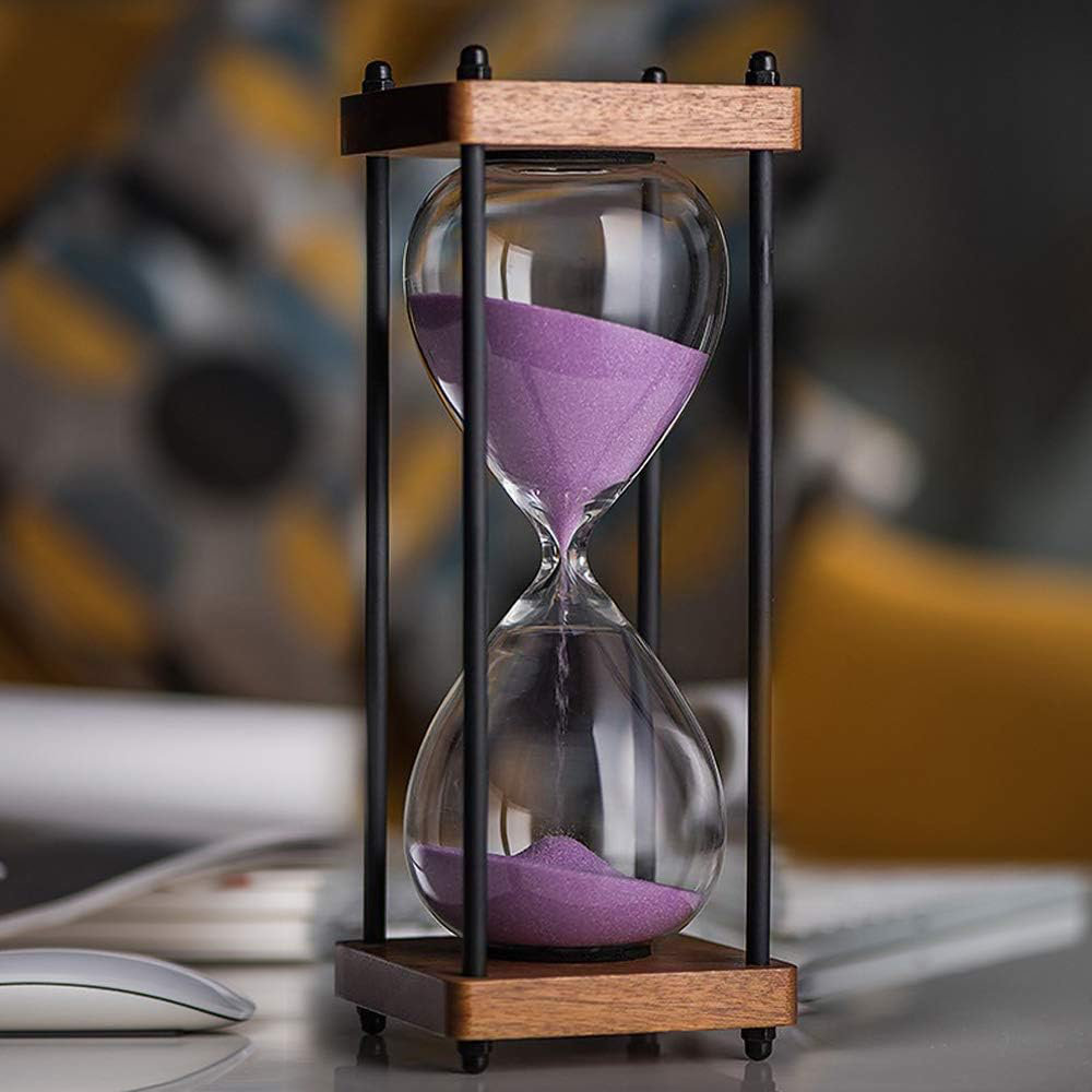 Latitude Run® Large Hourglass Timer 60 Minute, Decorative Wooden ...