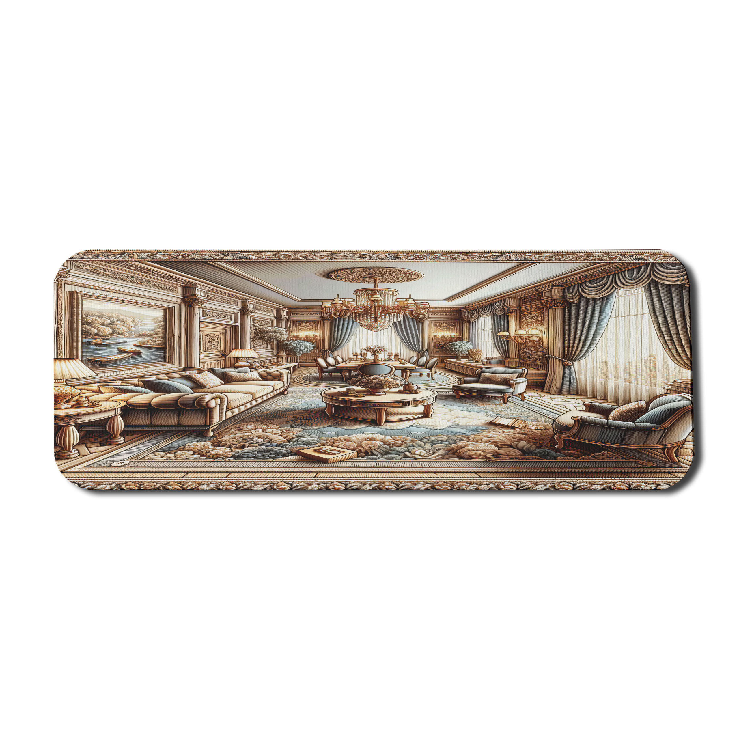 Charlton Home® Classic Gaming Mouse Pad Grandiose Room Scene Print 31 ...