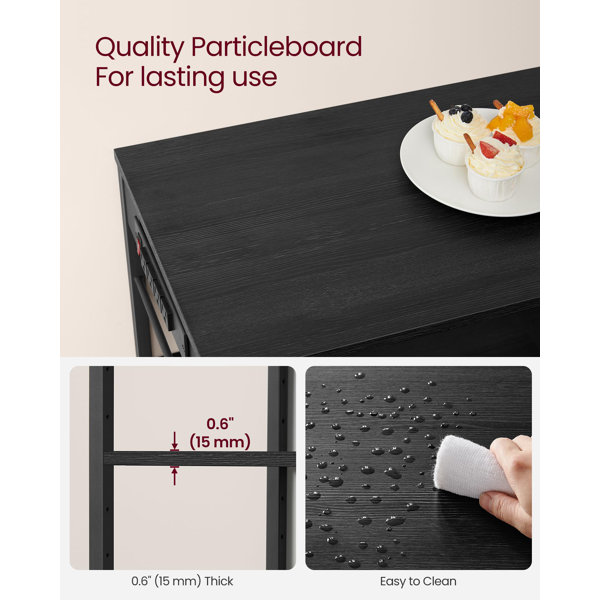 Latitude Run® Baker's Rack, Coffee Bar Stand With Charging Station ...