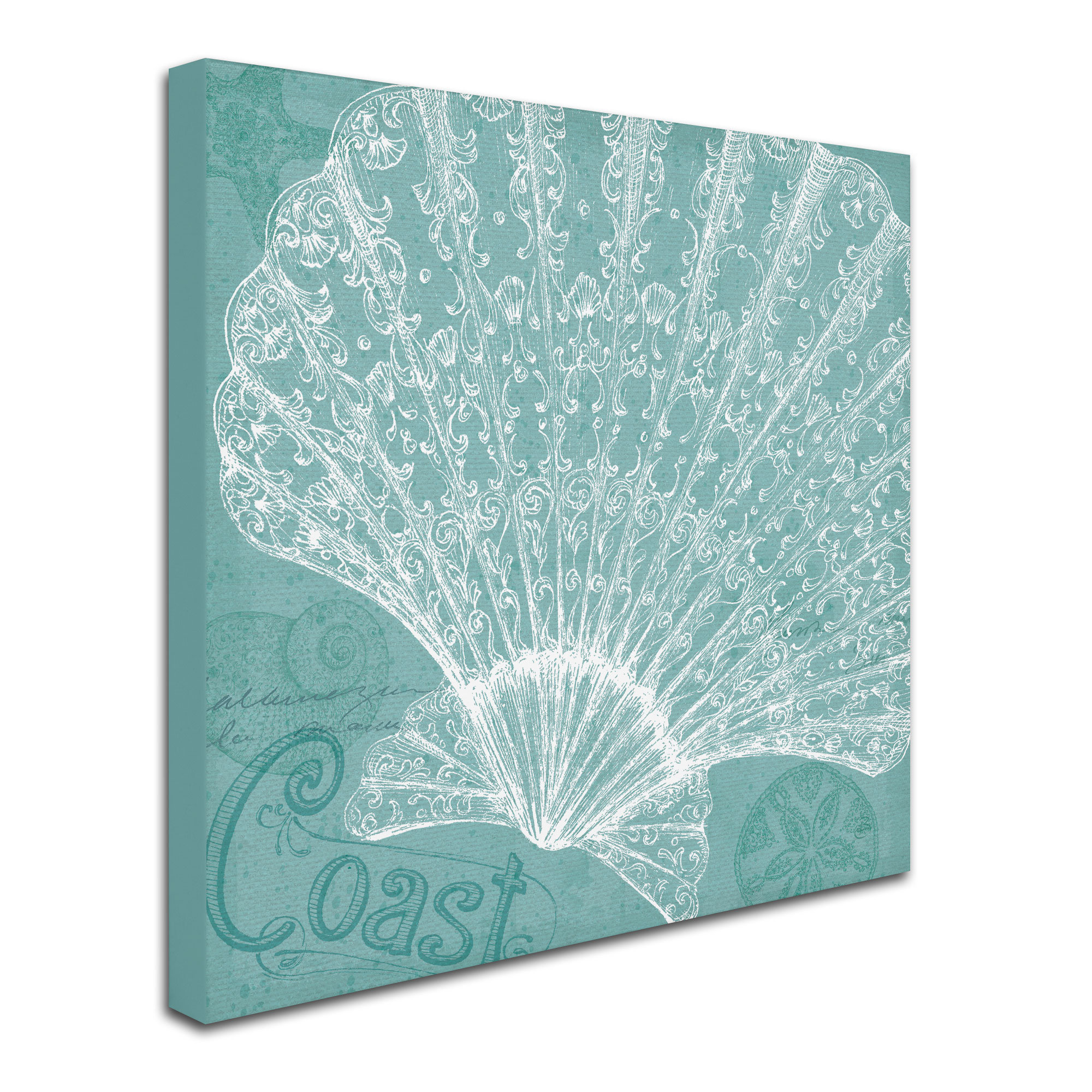 Beachcrest Home™ Mahaffey 'Aqua Treasure III' by Daphne Brissonnet ...