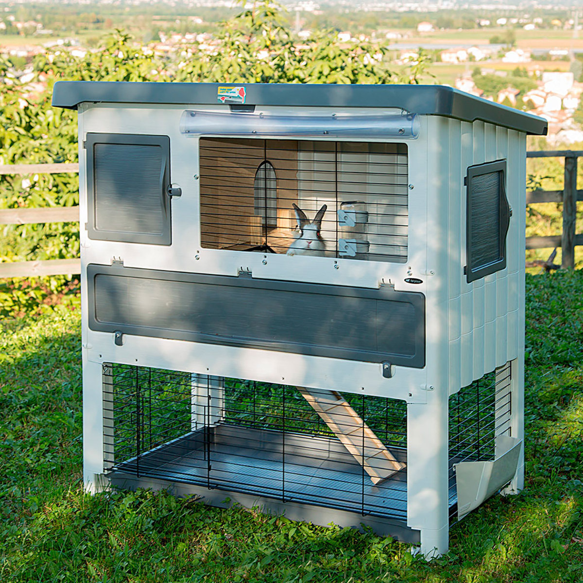 Midwest Homes For Pets Ferplast Grand Lodge Plus Rabbit Hutch | Wayfair